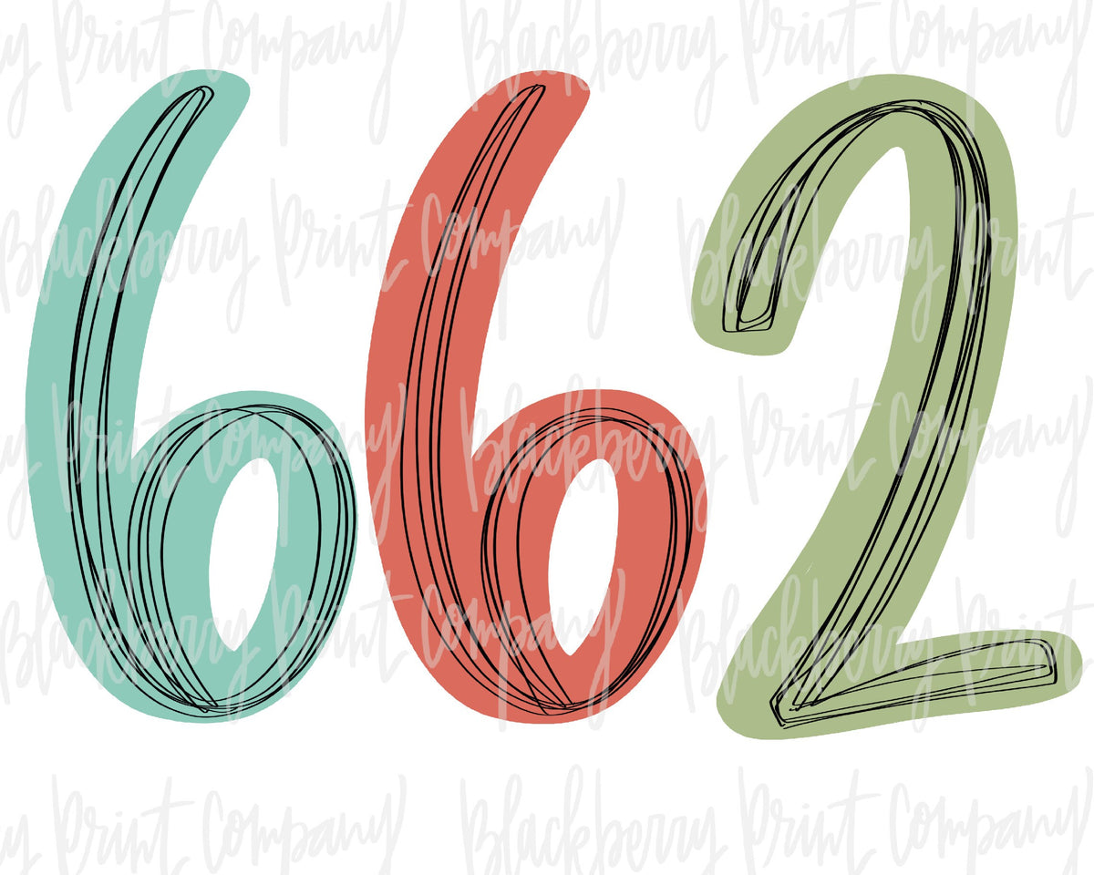 DTF Transfer 662 Area Code – Blackberry Bottom & CuteTeez