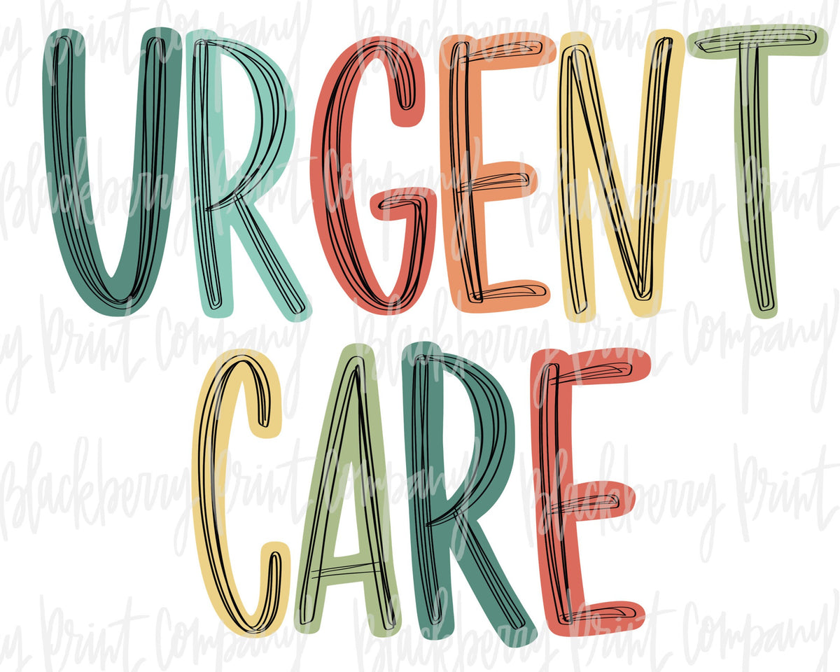 DTF Transfer Urgent Care – Blackberry Bottom & CuteTeez
